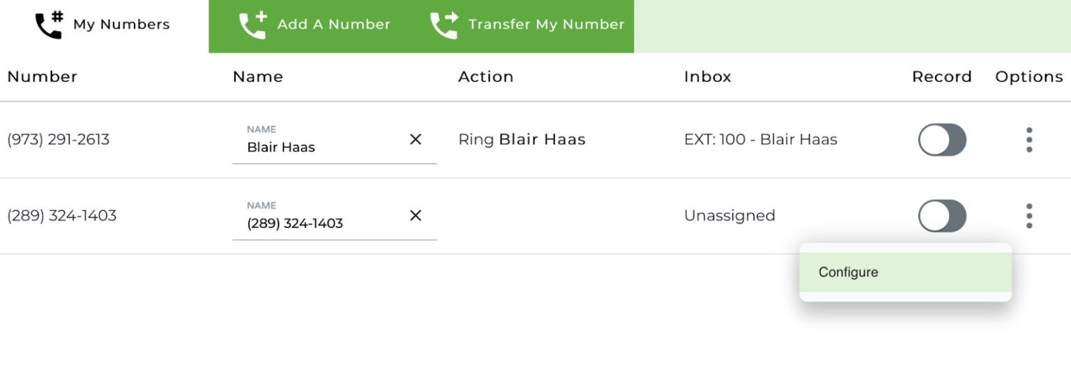 How do I add phone numbers?